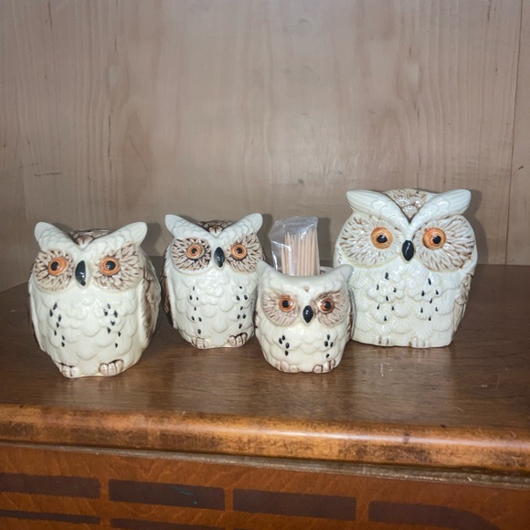 Kitchen | Vintage Japanese Owl Kitchen Set | Poshmark